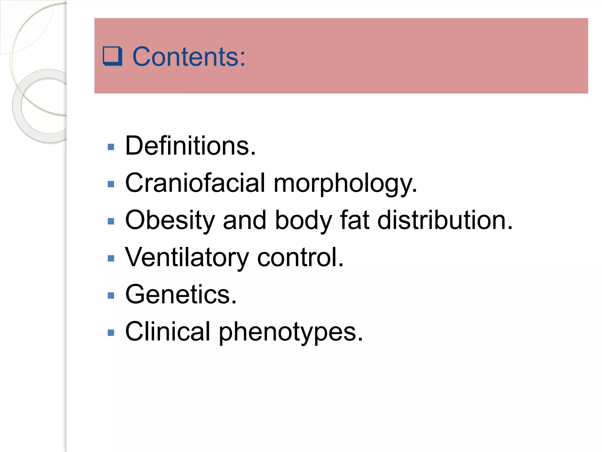 Phenotypes of OSA | PPTX