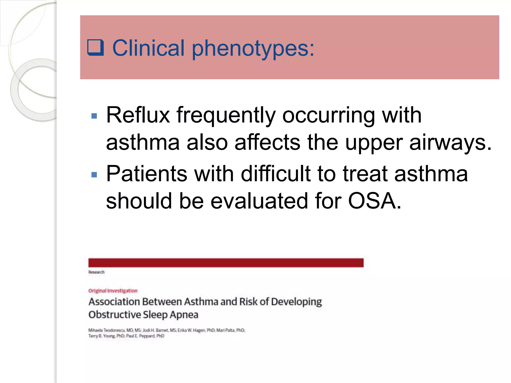 Phenotypes of OSA | PPTX