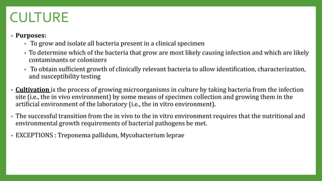 PHENOTYPIC METHODS OF Bacterial identification- conventional ...