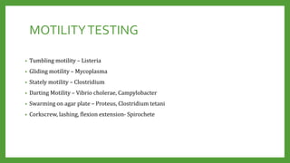PHENOTYPIC METHODS OF Bacterial identification- conventional ...