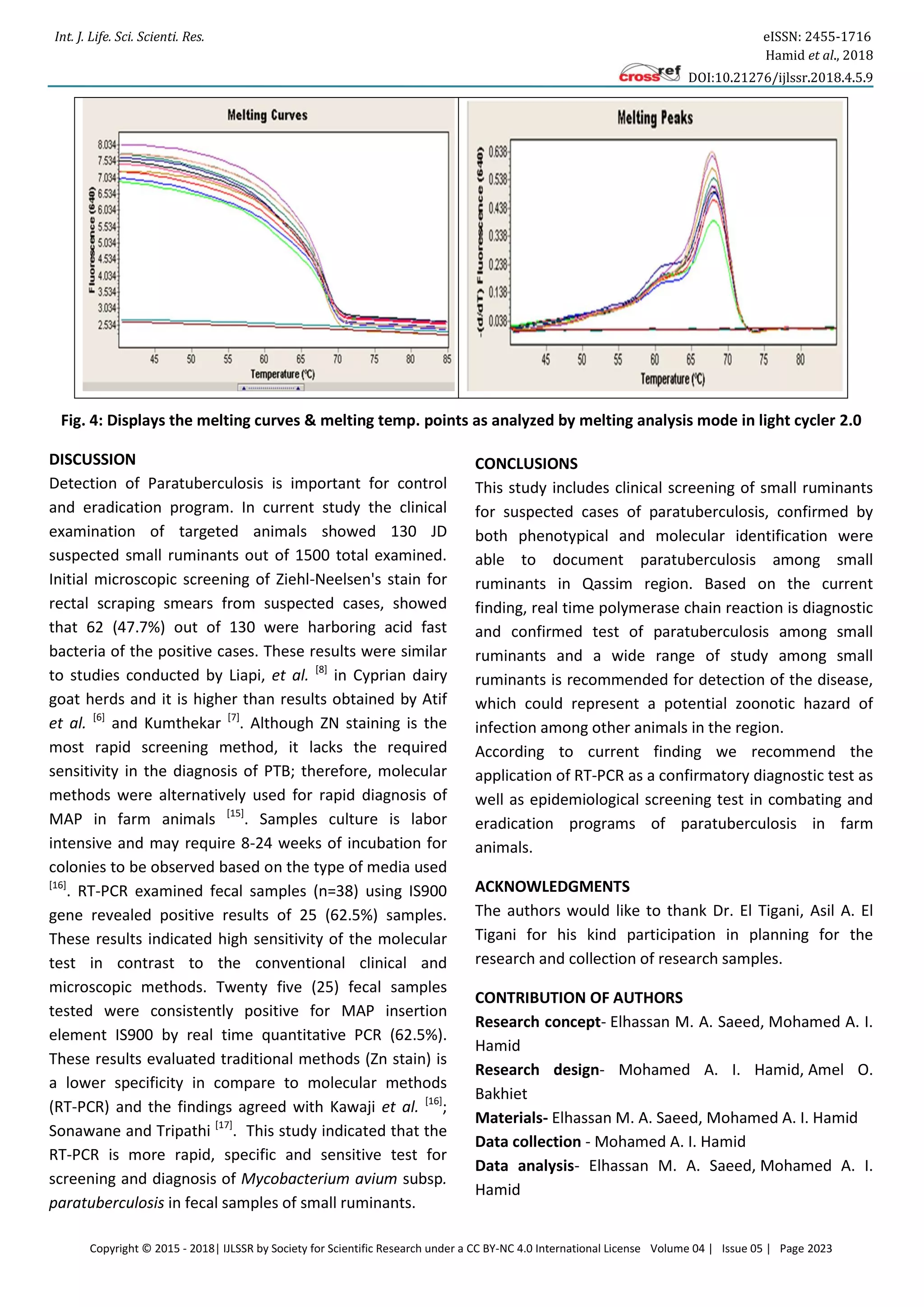 Phenotypic and Molecular Detection of Mycobacterium avium subsp ...