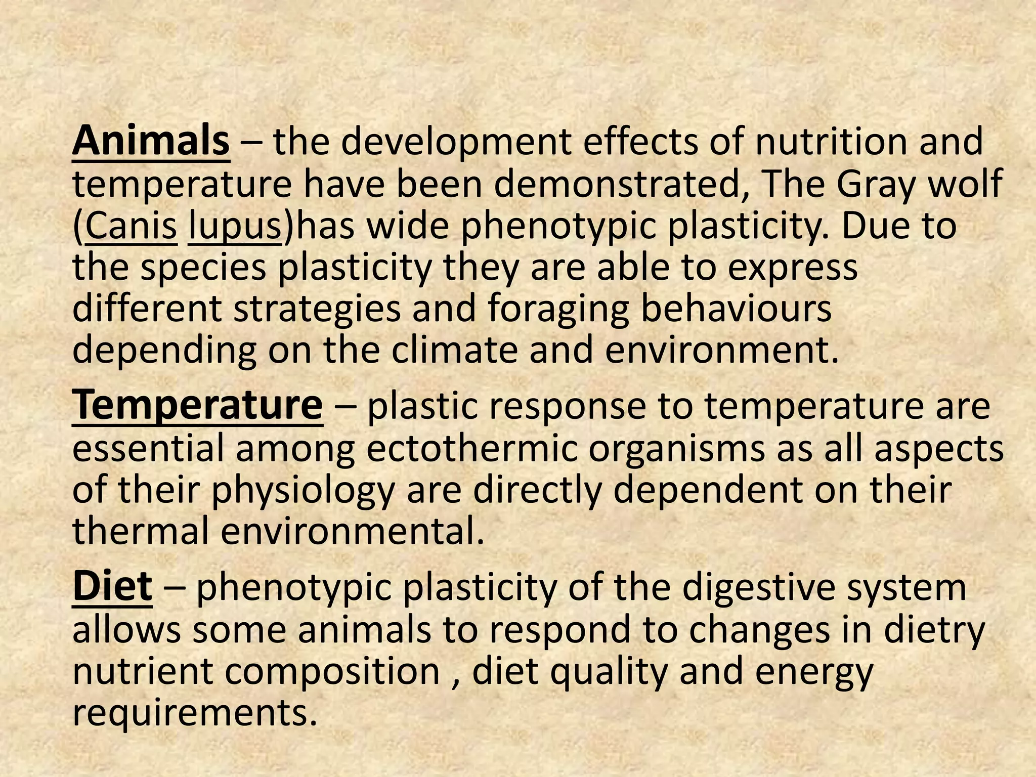 Phenotypic plasticity | PPTX