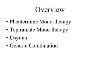 Obesity Treatment: Qsymia vesus Generic Phentermine and Generic ...