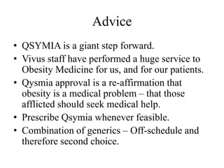 Obesity Treatment: Qsymia vesus Generic Phentermine and Generic ...