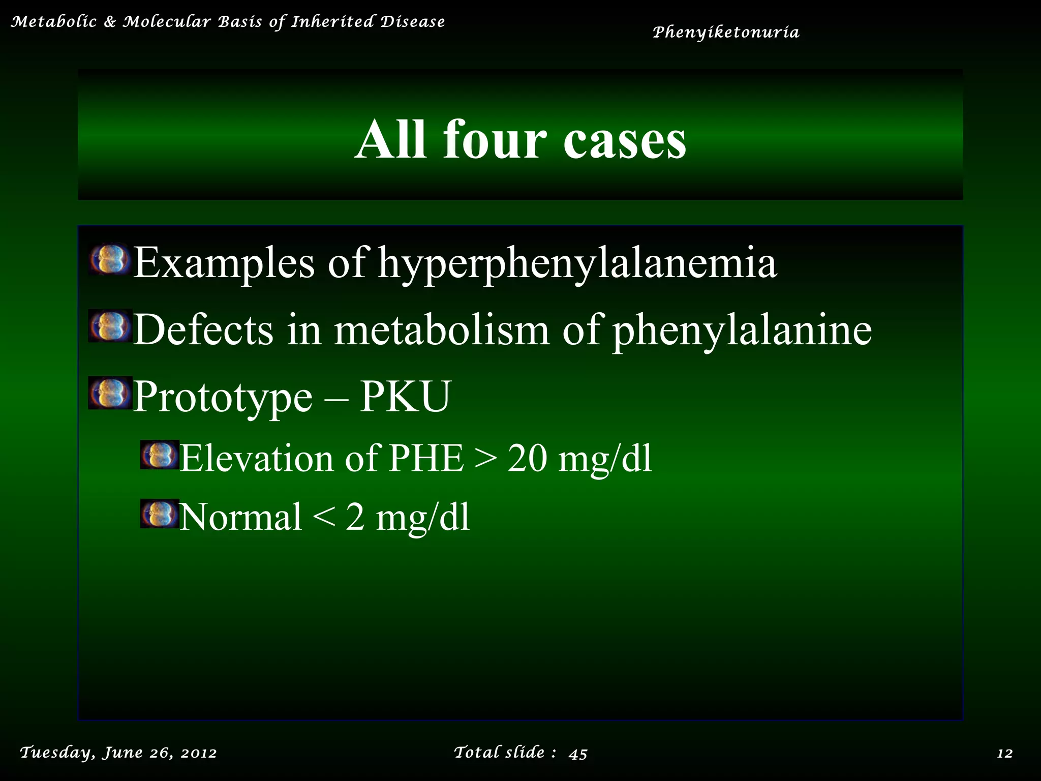 Phenylketonuria | PPT