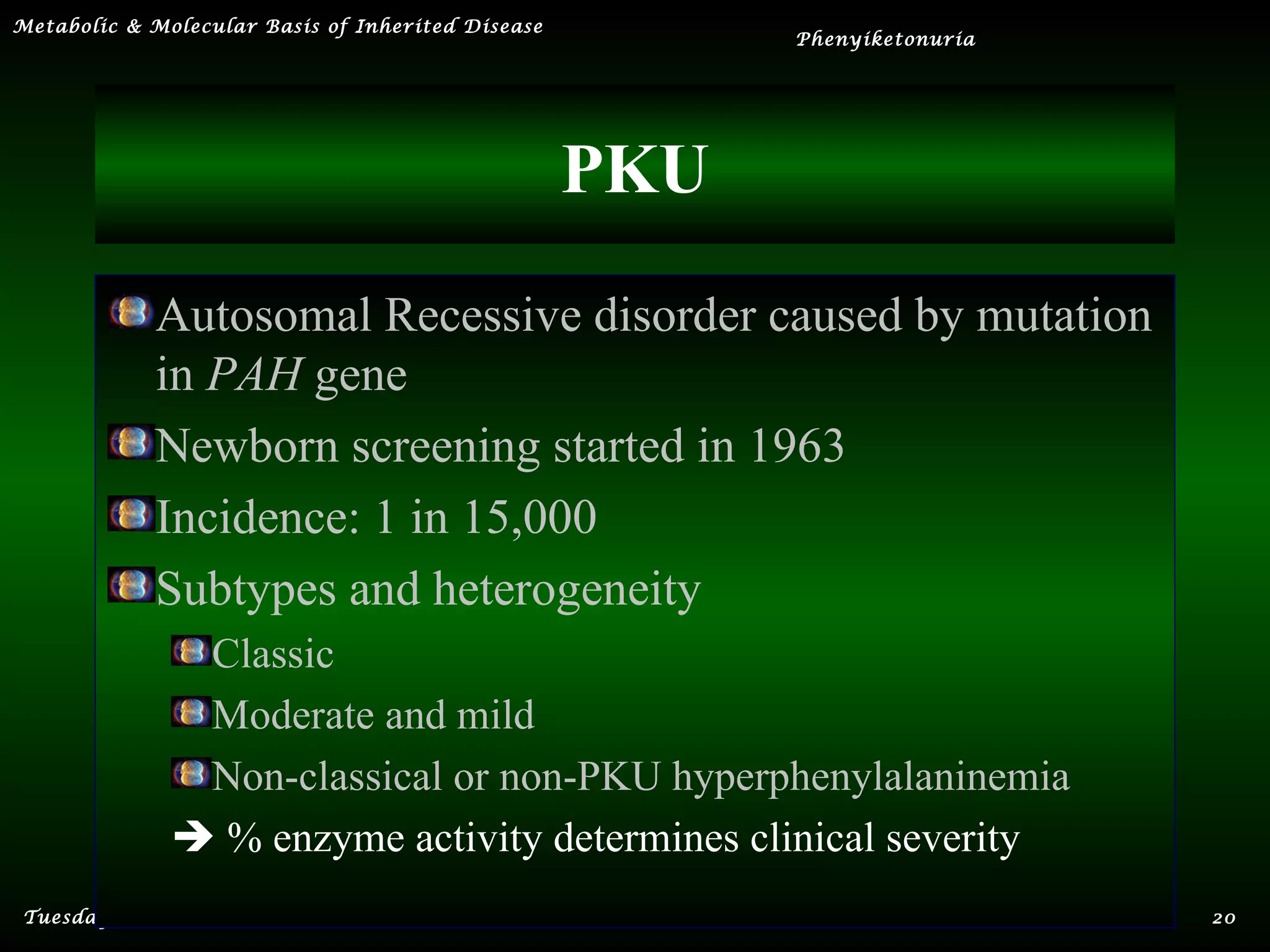 Phenylketonuria | PPT