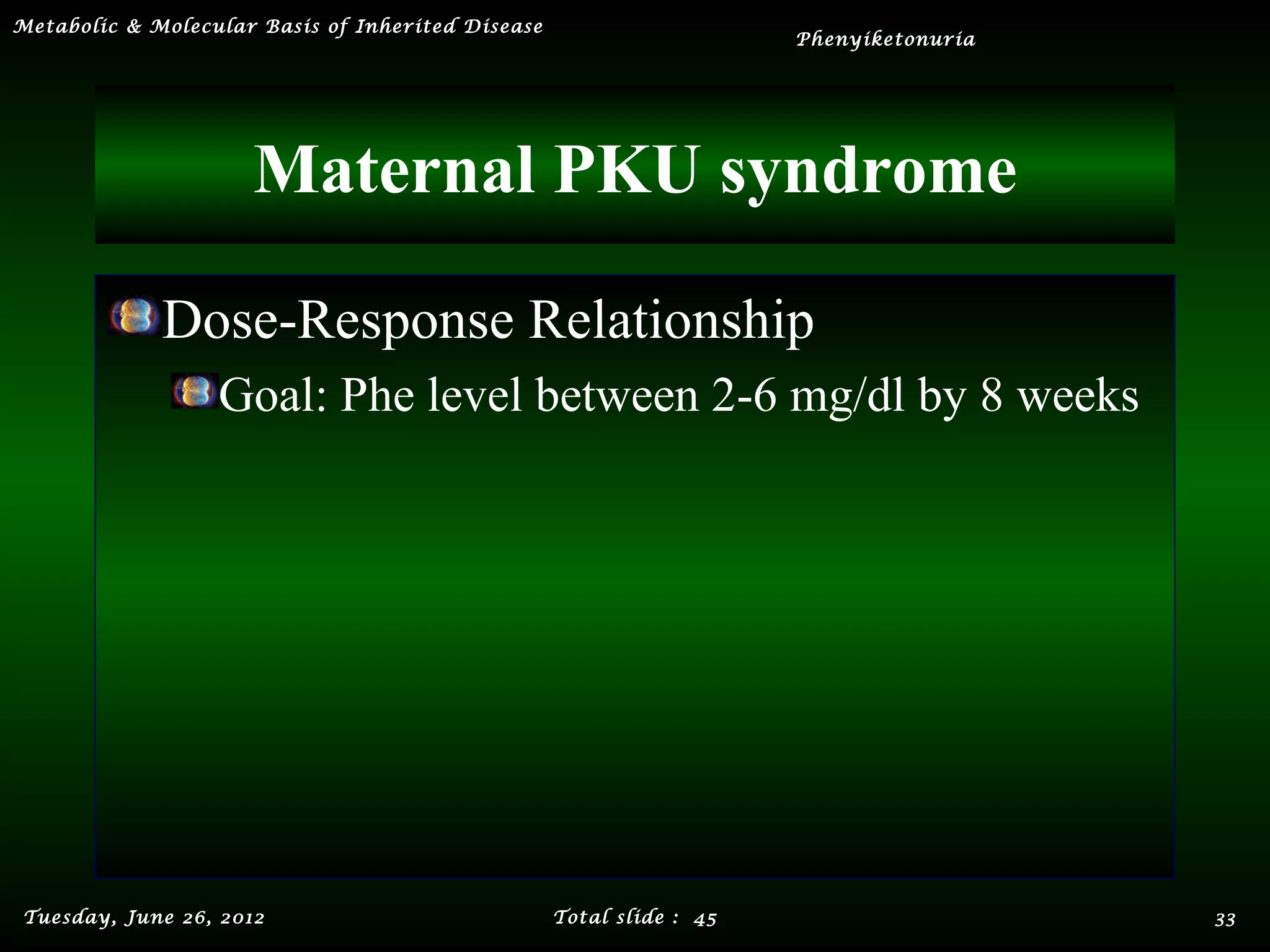Phenylketonuria | PPT