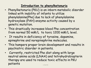 Phenylketonuria | PPTX