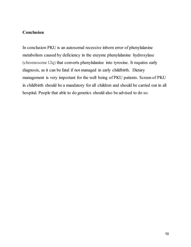 Phenylketonuria | PDF