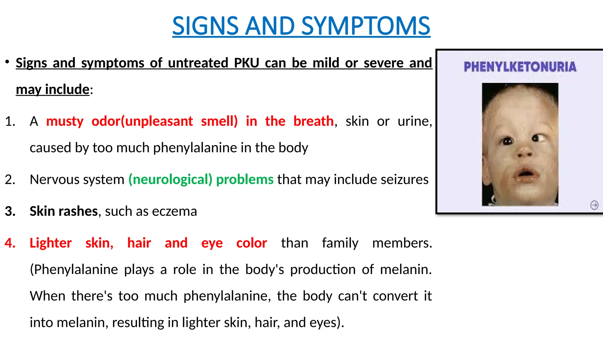 phenylketonuria in children .pptx