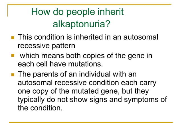 Inborn Erros of Metabolism - Phenyl ketonuria, alkaptonuria, albinism ...