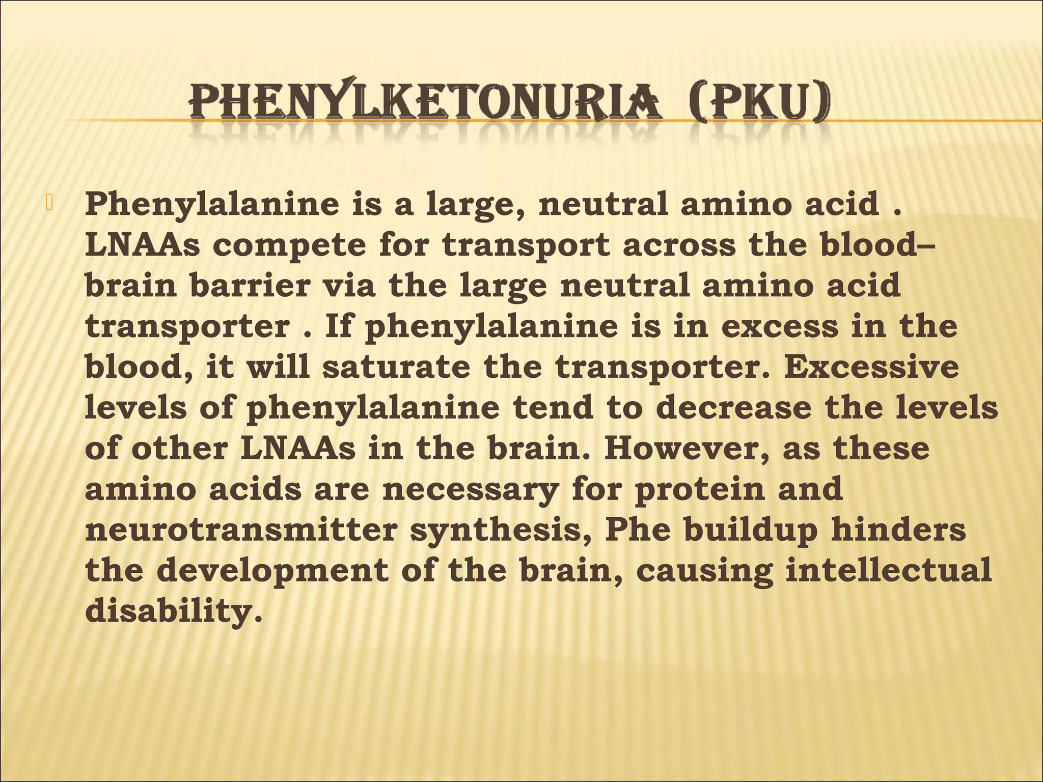 Phenylketonuria Ppt | PPT