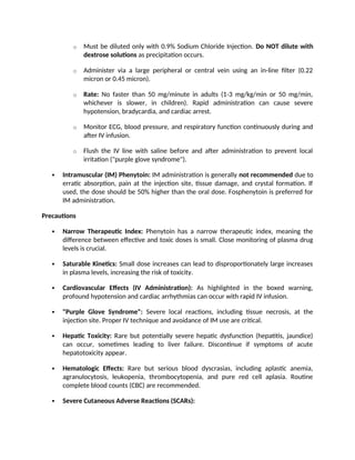 Phenytoin Drug Profile According to Clinical consideration | DOCX