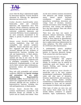 Phenytoin Sodium Injection USP Taj Pharma SmPC | PDF