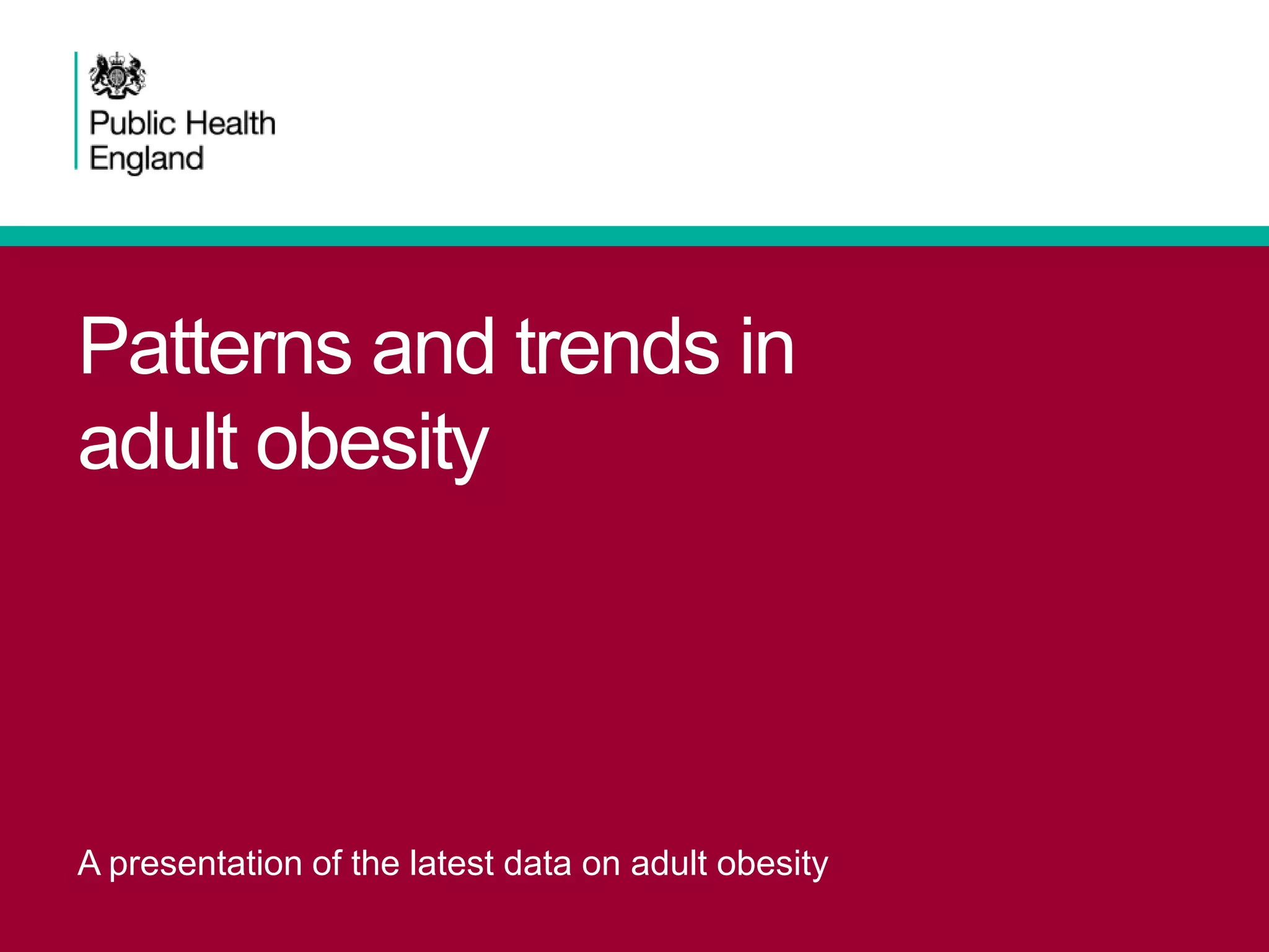 UK Adult Obesity Data | PPTX