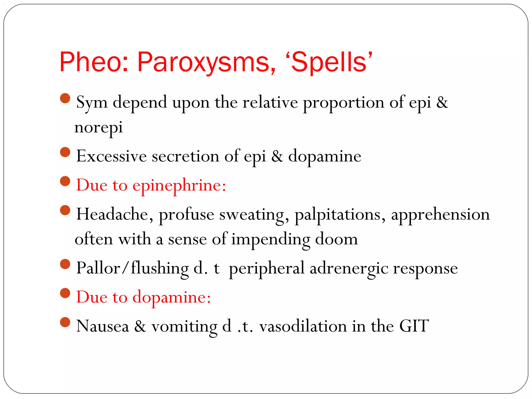 Pheochromocytoma and its anaesthetic management | PPT