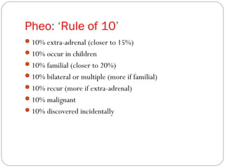 Pheochromocytoma and its anaesthetic management | PPT