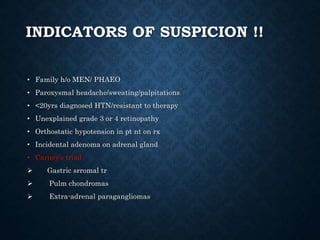 Pheochromocytoma dr ashish nair | PPT