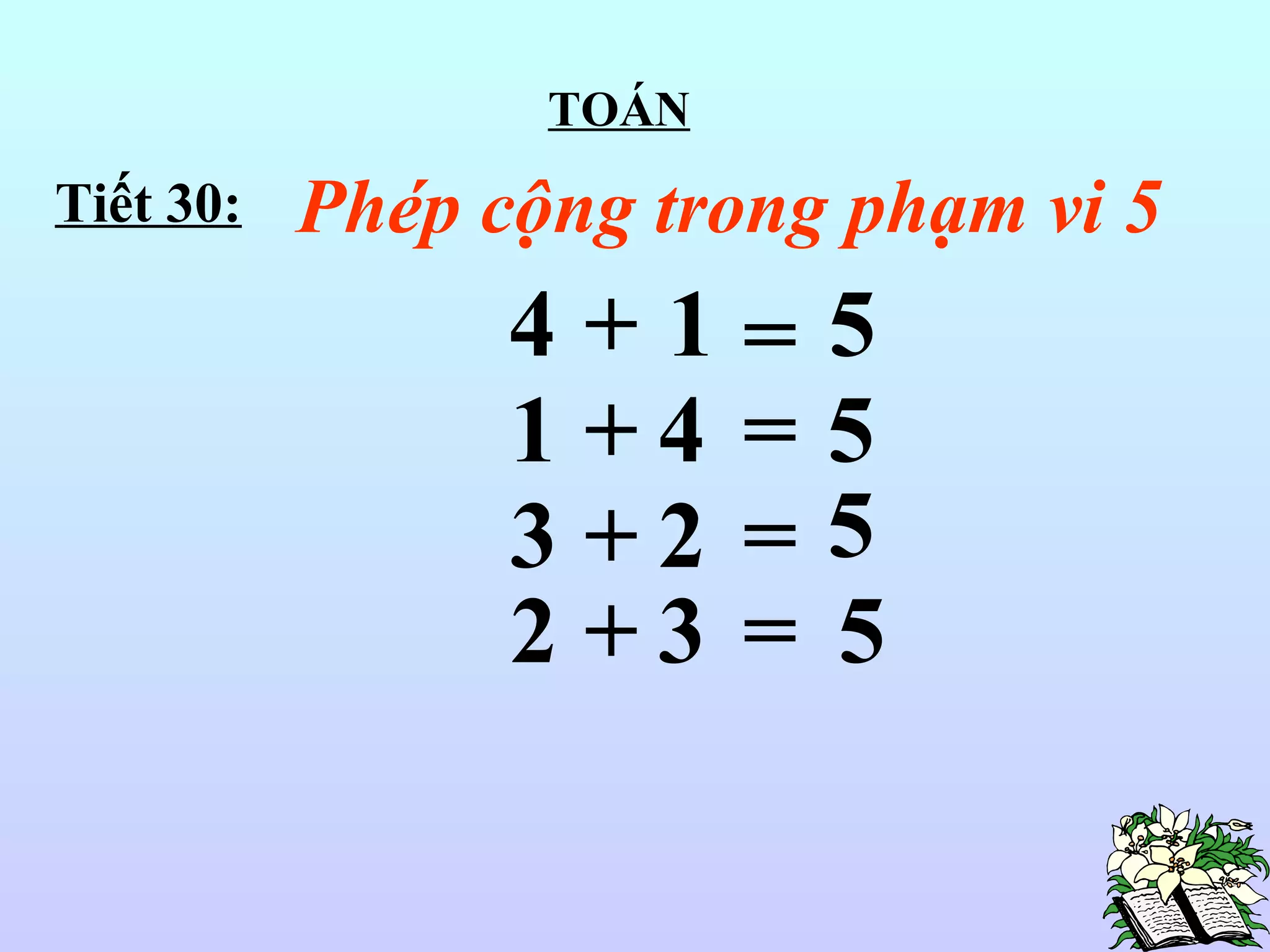 Phep cong trong pham vi 5 | PPT