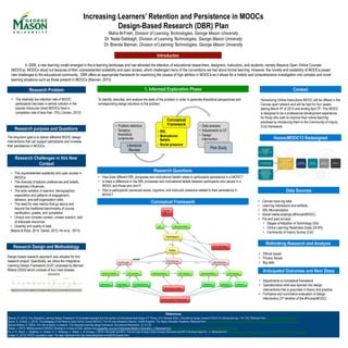 Increasing Learners' Retention and Persistence in MOOCs: Design-Based Research (DBR) Plan | PDF