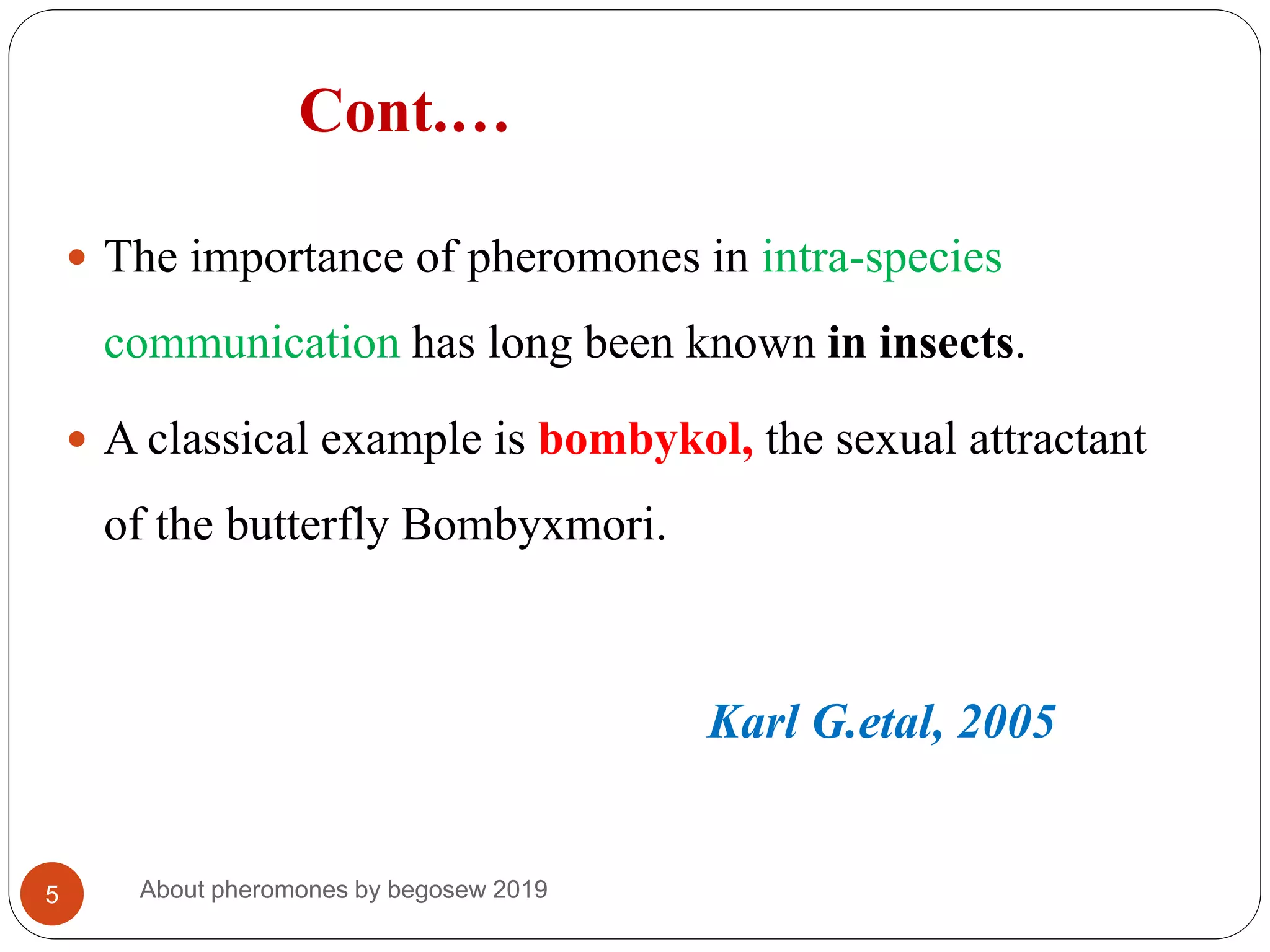 Pheromone | PPTX | Endocrine and Metabolic Diseases | Diseases and ...