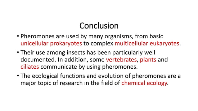 Pheromone pptx file 2.pptx | Chemistry | Science