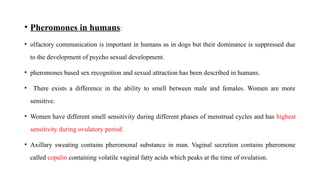 Ethology, ecology , biodiversity conservation - pheromones, types and ...