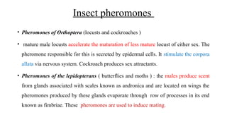 Ethology, ecology , biodiversity conservation - pheromones, types and ...