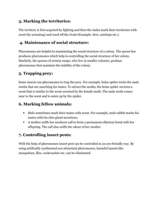 Pheromones (Definition, discovery, classification, pheromones in ...