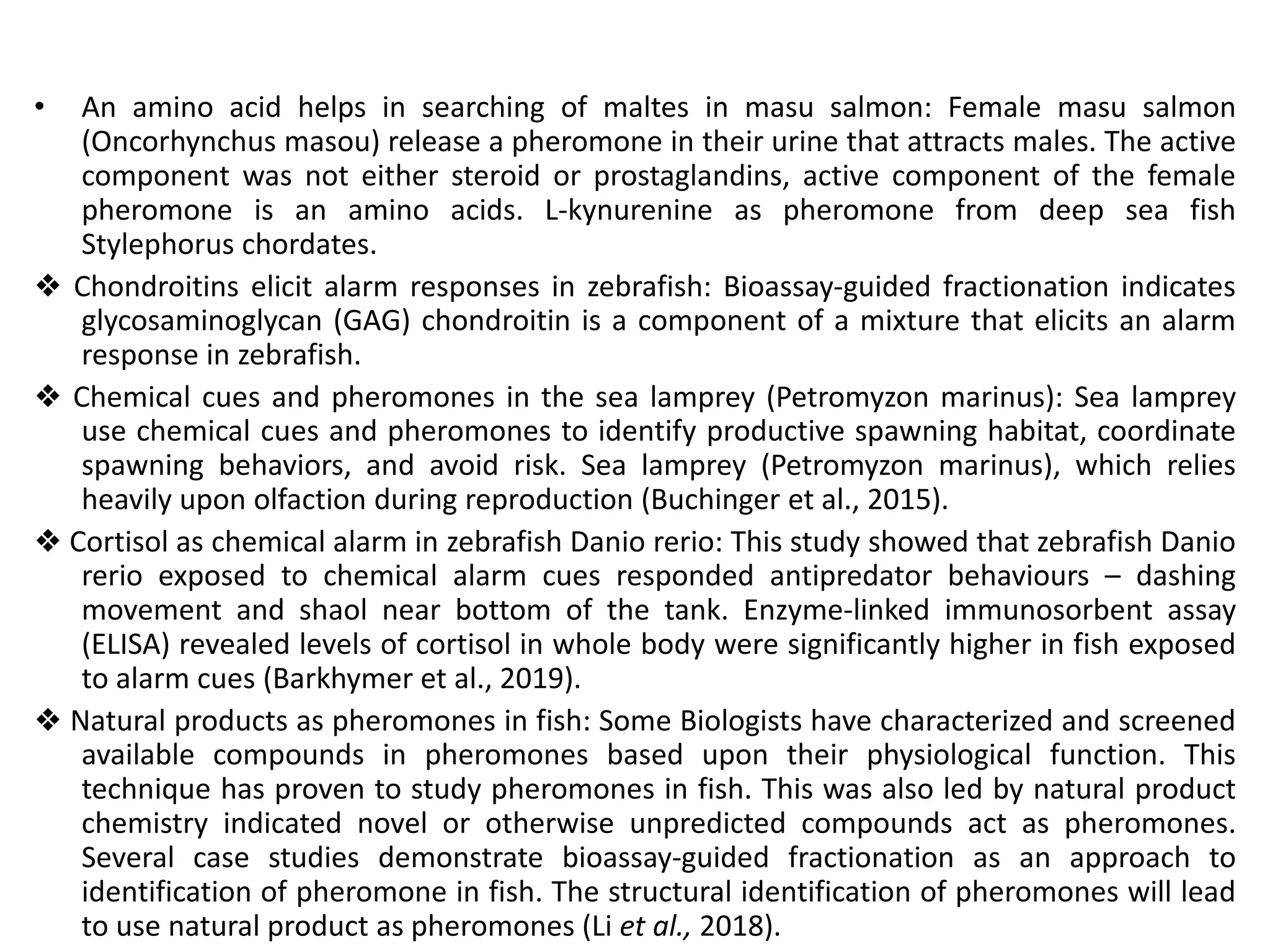 Pheromones in fishes and their applications in Fisheries and ...