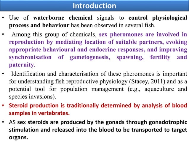 Pheromones in fishes and their applications in Fisheries and ...