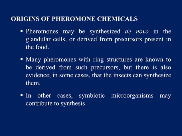Pheromones synthesis perception and reception in insects | PPTX ...
