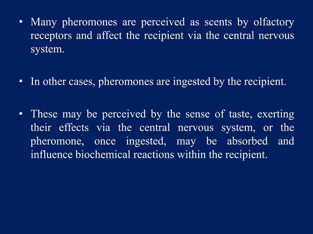 Pheromones synthesis perception and reception in insects | PPTX ...