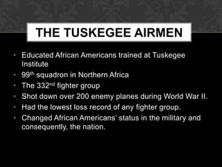 Tuskegee Airmen | PPTX