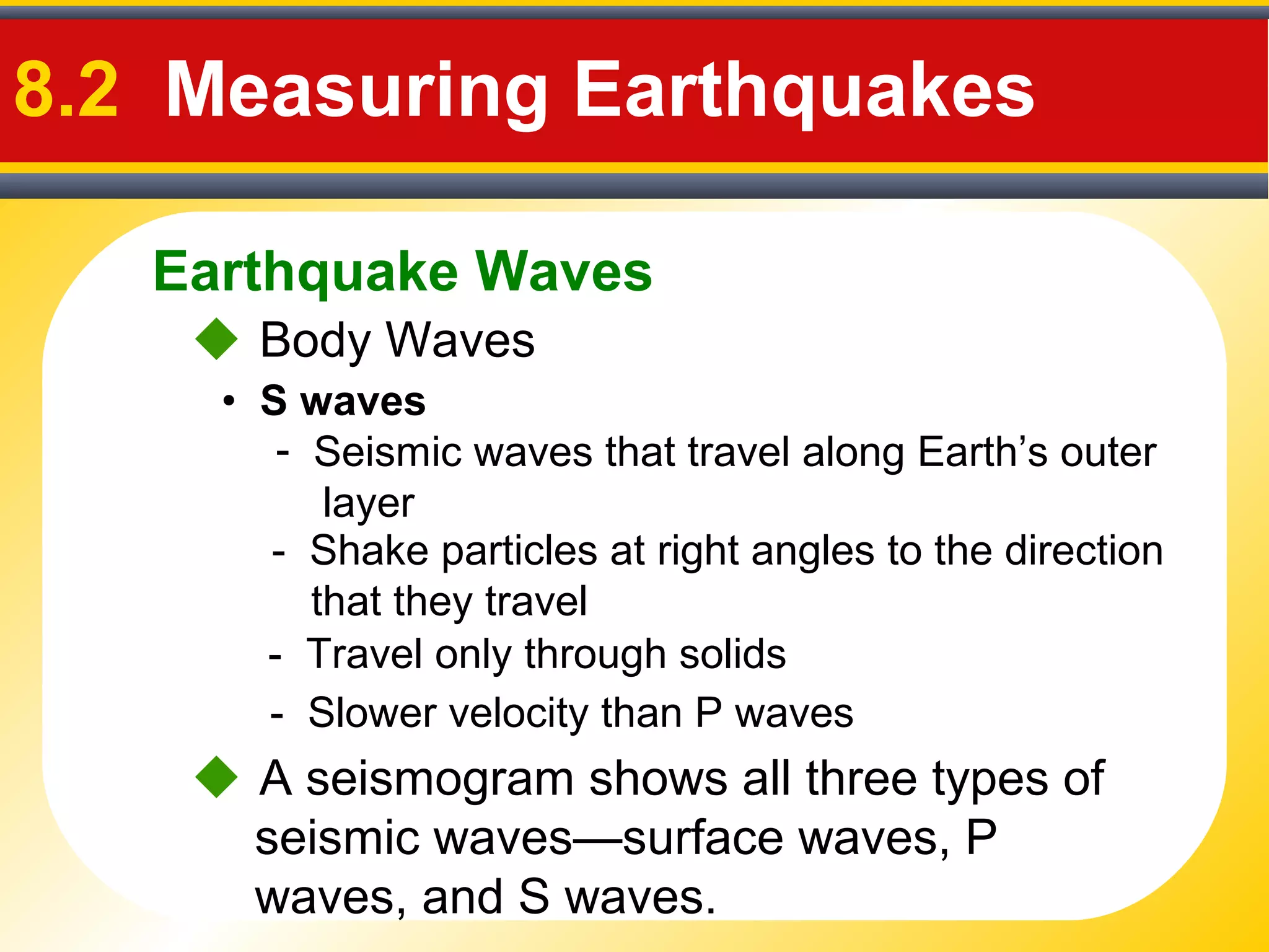 Prentice Hall Earth Science ch08 earthquakes & Layers of Earth | PPT