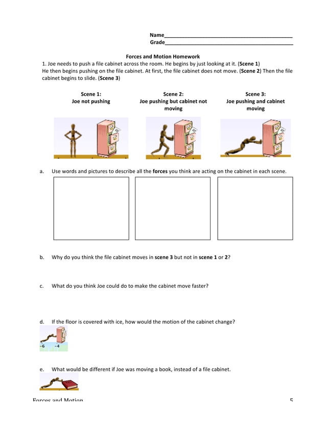 Phet forces student sheet | PDF