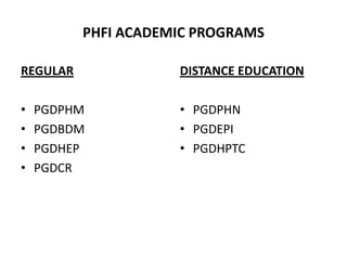 Public Health Foundation of India | PPTX