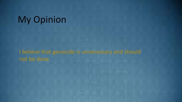 Powerpoint Genocide | PPTX