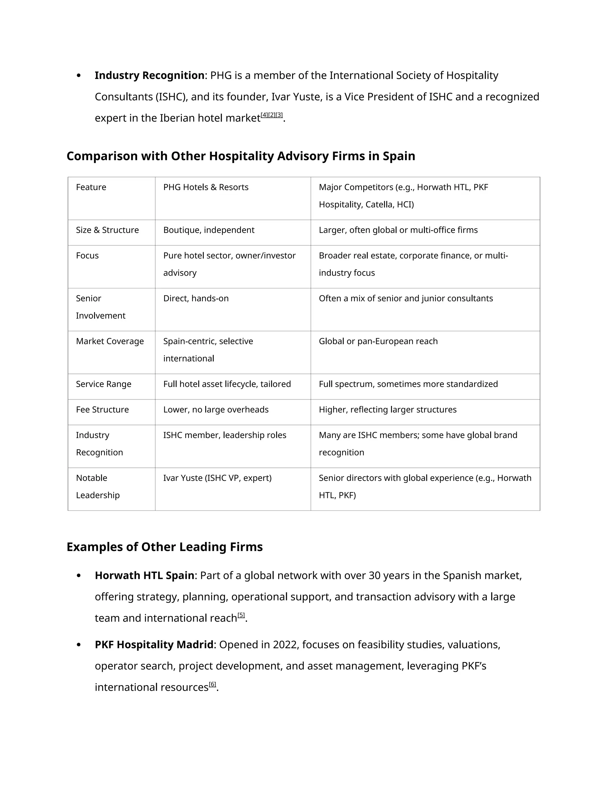 PHG Hotels & Resorts Market Positioning | DOCX