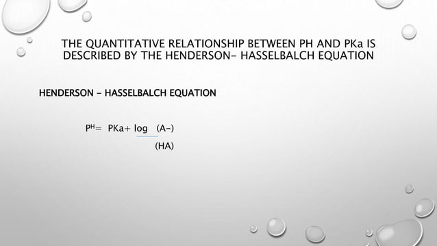 Ph & henderson hesselbach equation | PPTX