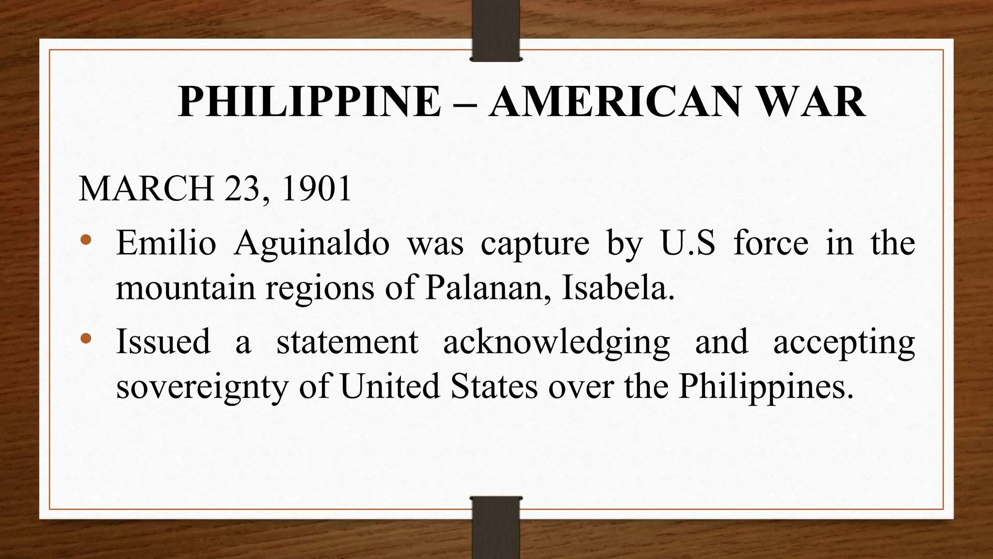 Philippine - American War Power Point.pptx