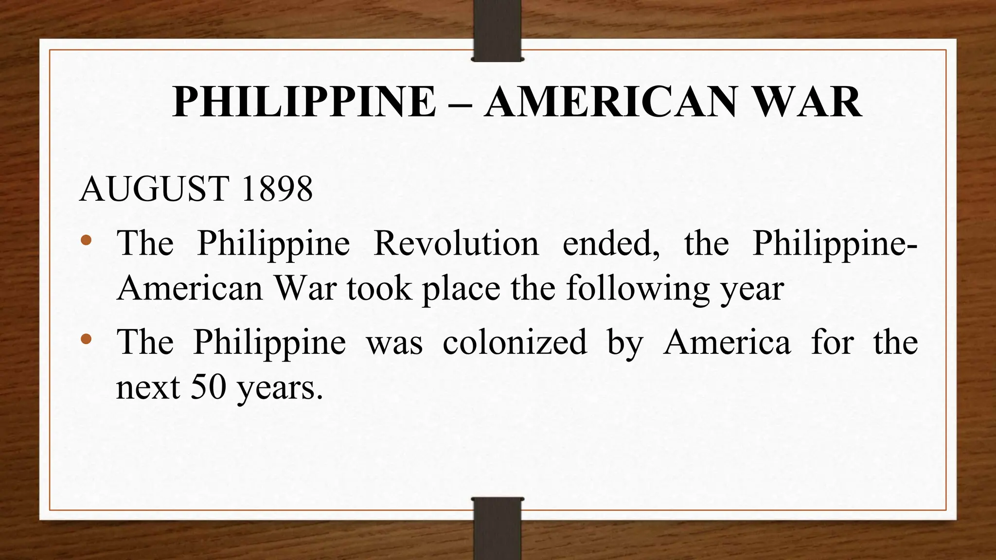 Philippine - American War Power Point.pptx
