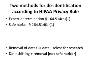 Re-identification of de-identified PHI date elements | PDF