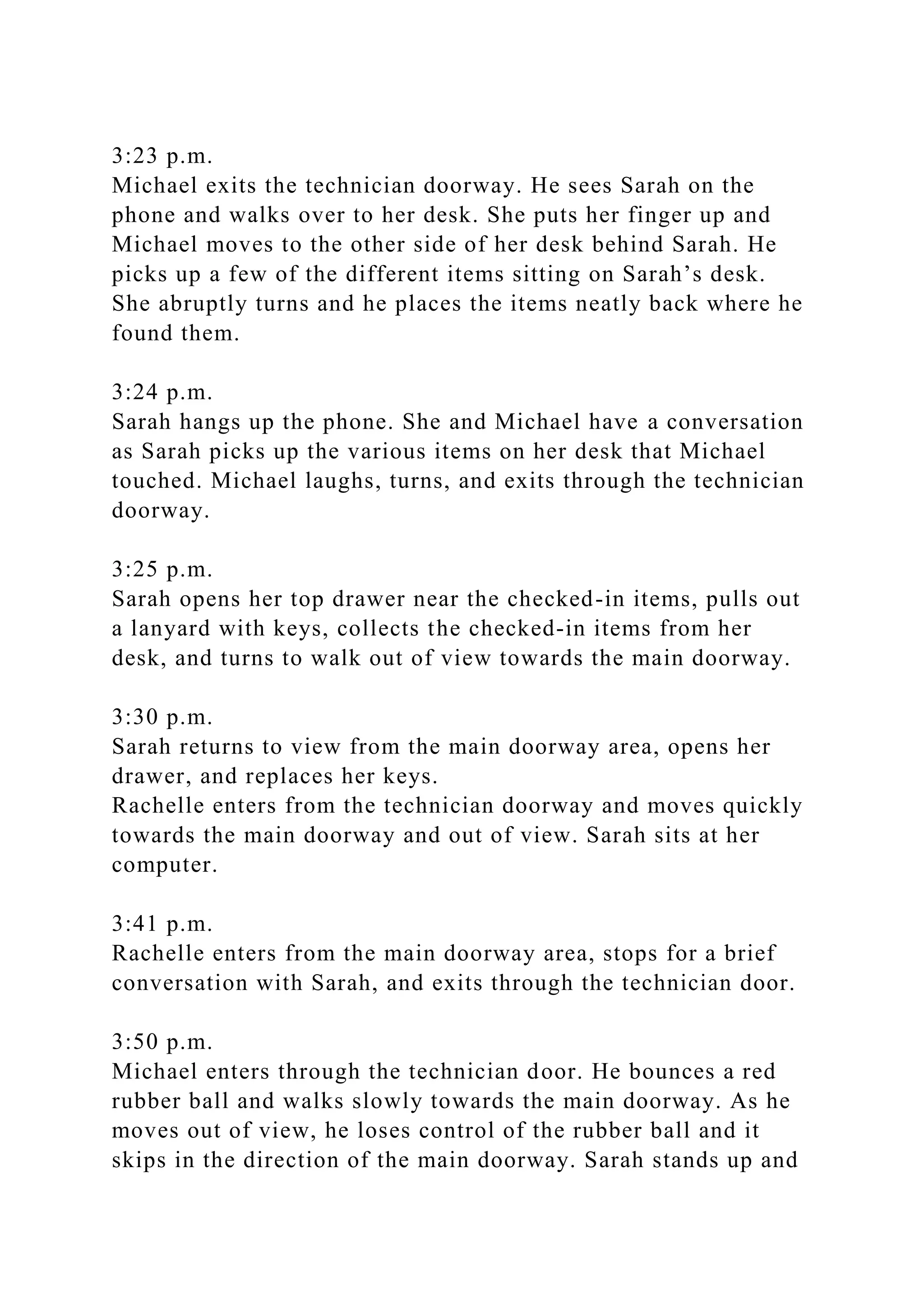 PHI201Loss Prevention Interview Transcripts for Michael, Sar.docx