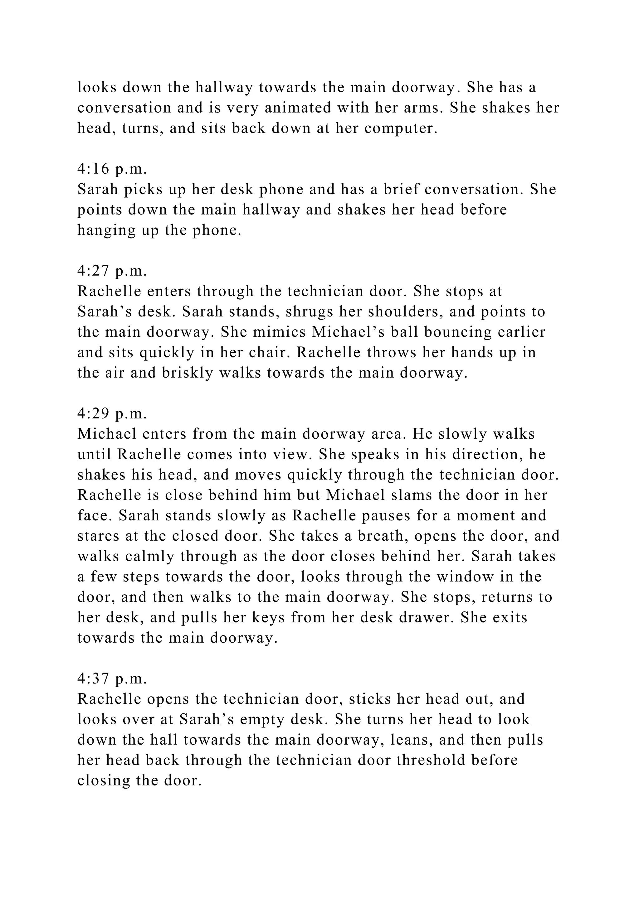 PHI201Loss Prevention Interview Transcripts for Michael, Sar.docx