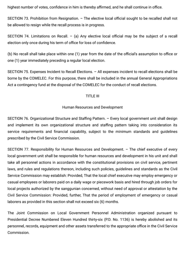 RA 7160 | PDF | Civic affairs | Politics