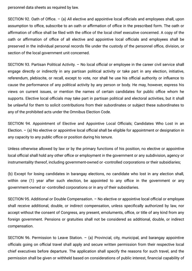 RA 7160 | PDF | Civic affairs | Politics