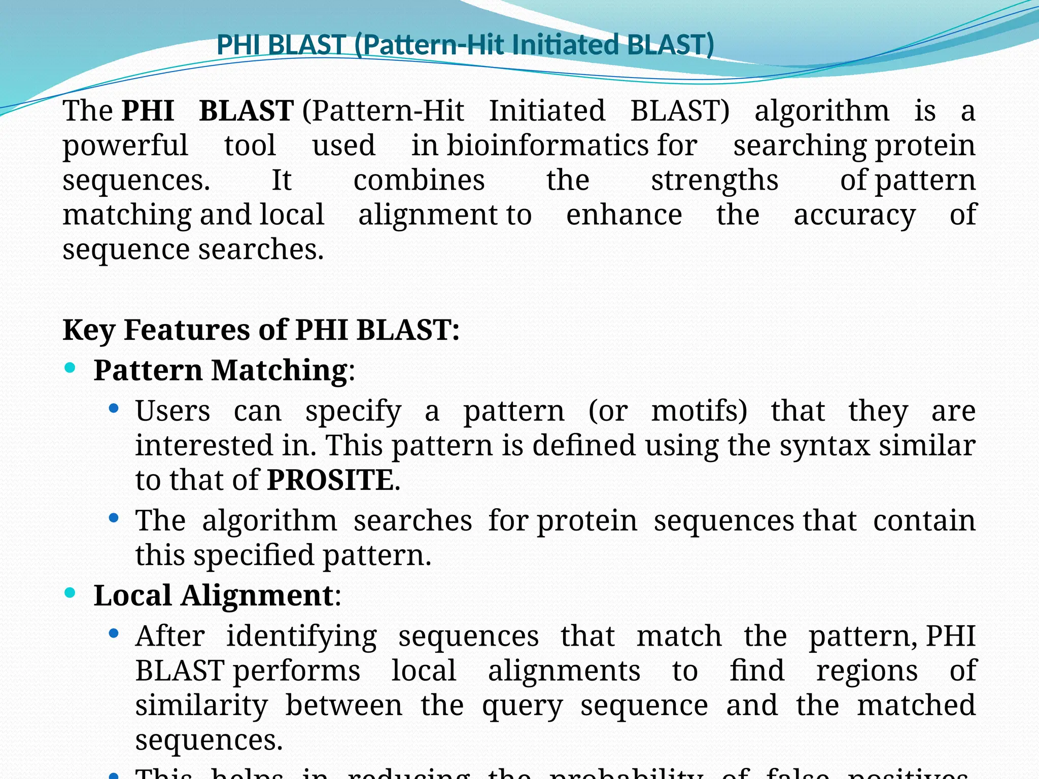 PHI Blast-PSI Blast bioinformatics .pptx