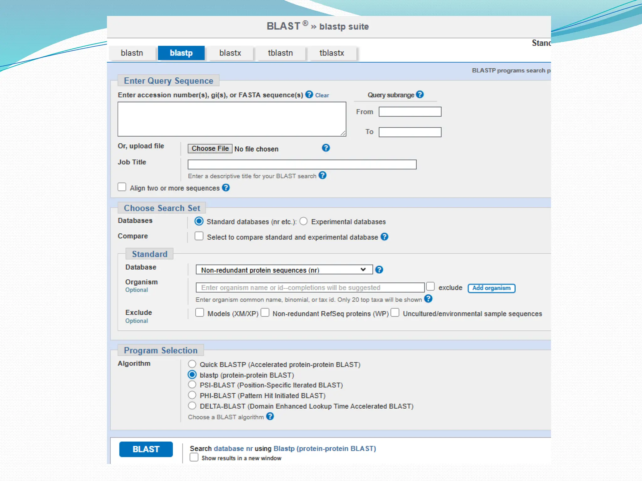PHI Blast-PSI Blast bioinformatics .pptx