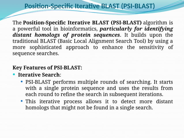 PHI Blast-PSI Blast bioinformatics .pptx